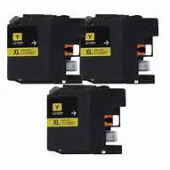 Brother LC103 Yellow Compatible 3-Pack High Yield Ink Cartridges