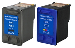 HP 21, 22 #140 Compatible 2-Pack Combo Ink Cartridge